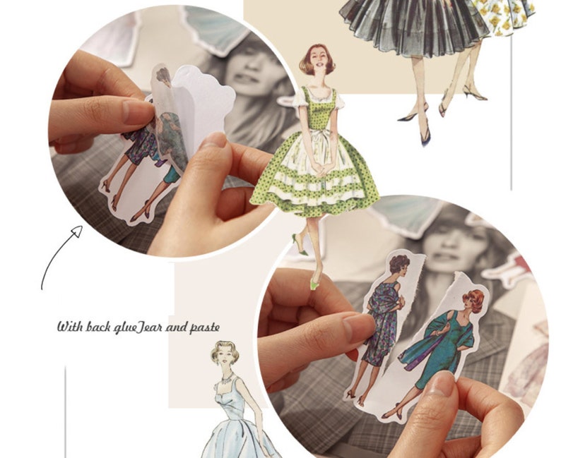 Vintage Fashion Sticker Pack. Each Pack Contains 40 Pieces. 5 STYLES - Etsy