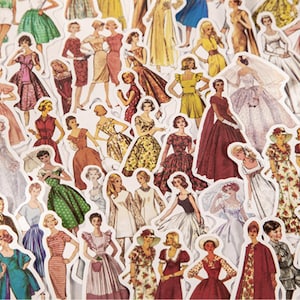 Vintage Fashion Sticker Pack. Each Pack Contains 40 Pieces. 5 STYLES - Etsy