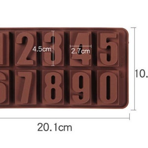 Mold - Number Tiles. Silicone Mold. - Etsy