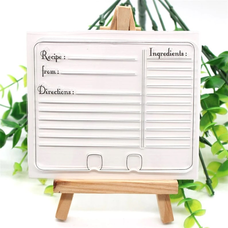 Recipe Memorydex Rolodex Stamp AND Metal Cutting Dies MD590 - Etsy