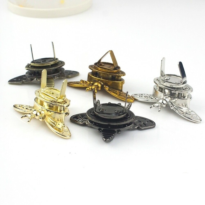 Metal Bee Lock Clasp Hardware for Crafting Leather Craft - Etsy