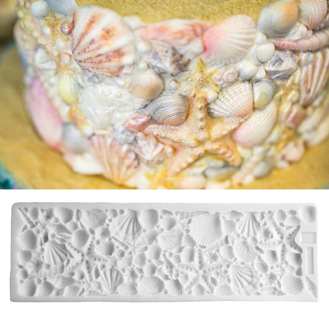 Conch Shell Silicone Mold Fondant Cake Chocolate Candy Jello Silicone ...