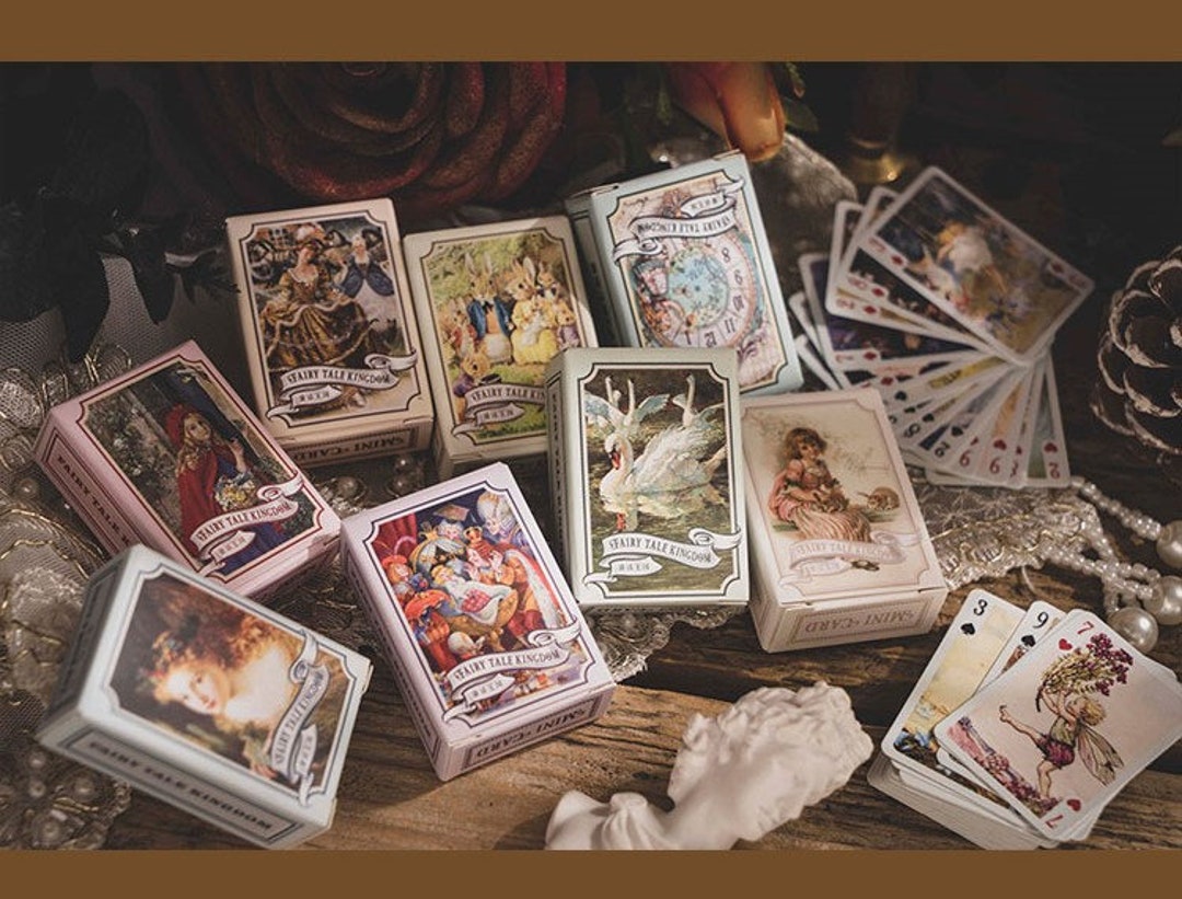 Mini Playing Cards 8 Styles Fairy Tales Play Card - Etsy