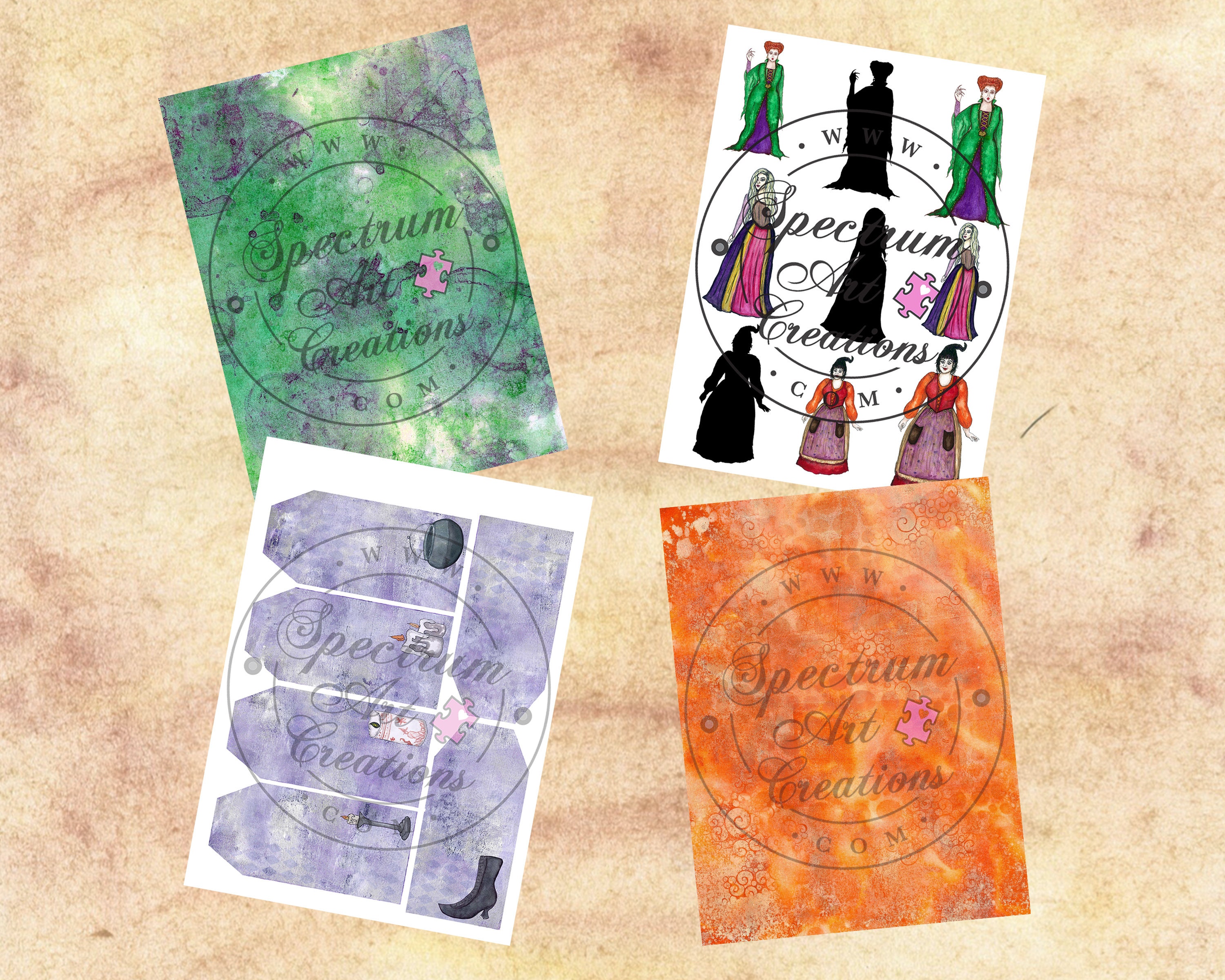 Hocus Pocus Digital Papers Printable Halloween Winifred - Etsy