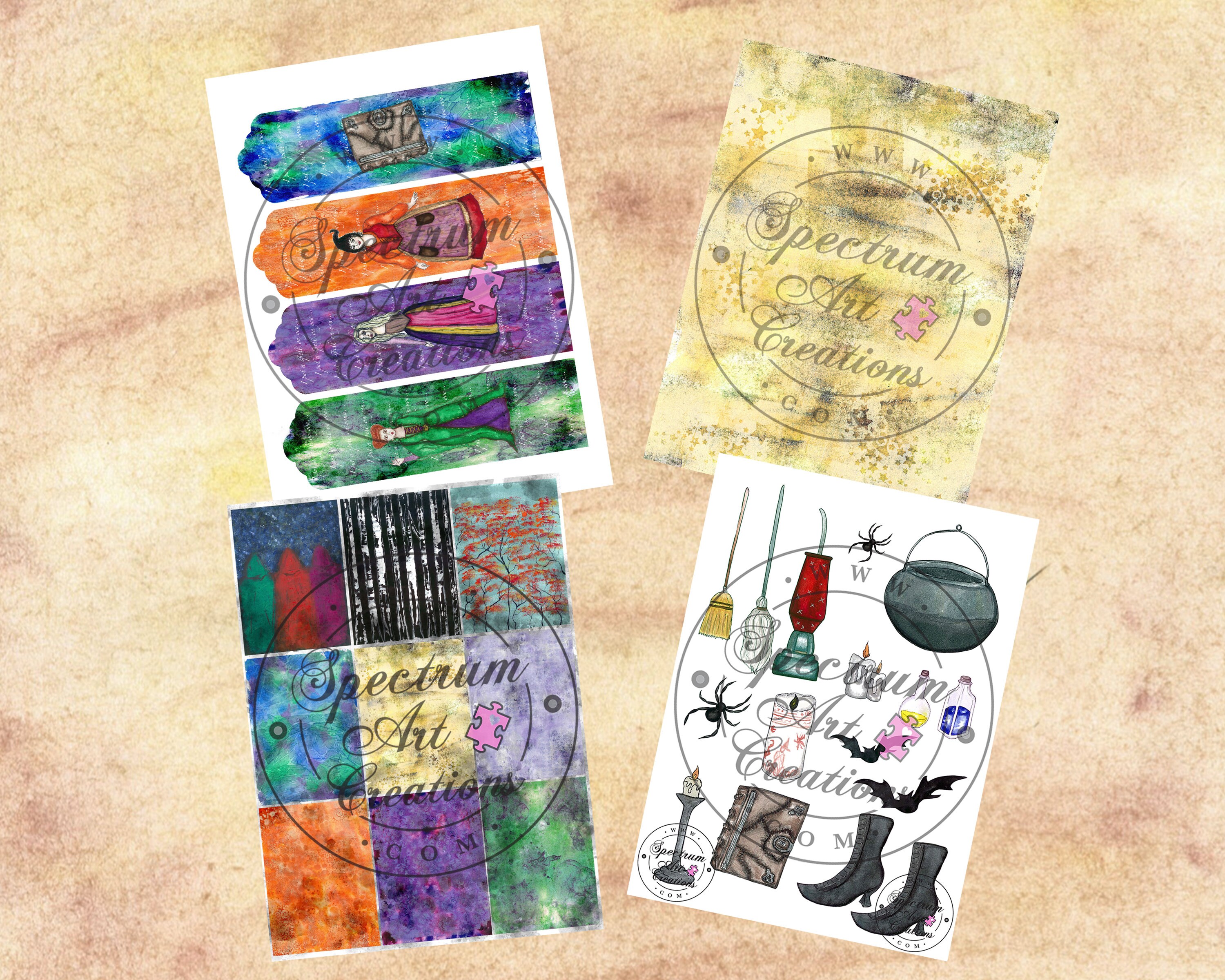 Hocus Pocus Digital Papers Printable Halloween Winifred - Etsy