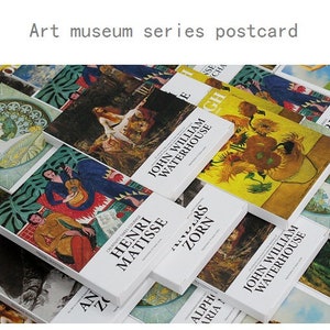 30 Postcards Art Museum Series Famous Artists English Post Cards 30 Pc ...