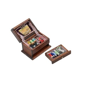 Vintage Sewing Needlework Needle Kit Box Dollhouse Miniature Décor - Etsy