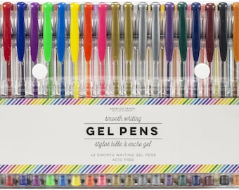 48 Count Gel Pen Set Variety of Colors - Etsy
