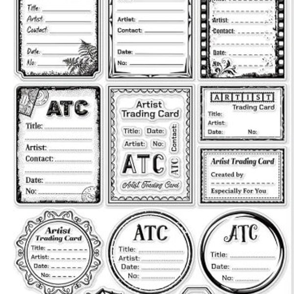 Clear Artist Labels - Etsy