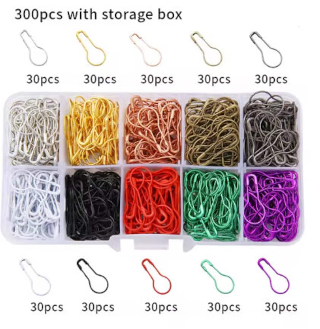 Bulb Pins - Set of 300 Bulb Shaped Safety Pins WITH BOX - Gourd Pins - Calabash Pins - Etsy