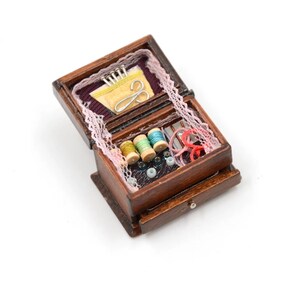 Vintage Sewing Needlework Needle Kit Box Dollhouse Miniature Décor - Etsy