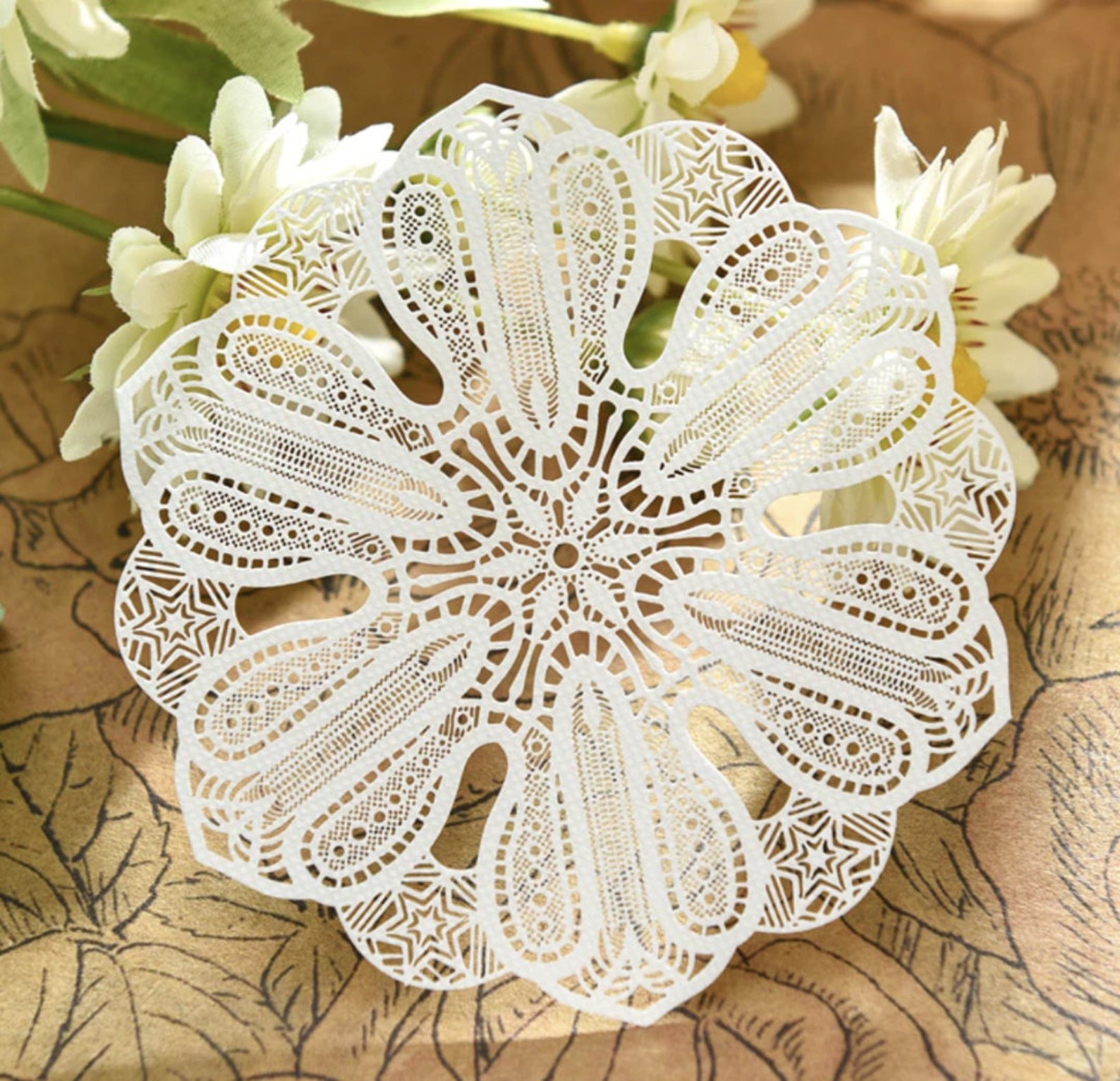 Paper Doily Pack 10 PC. Finely Detailed Paper Doilies. - Etsy