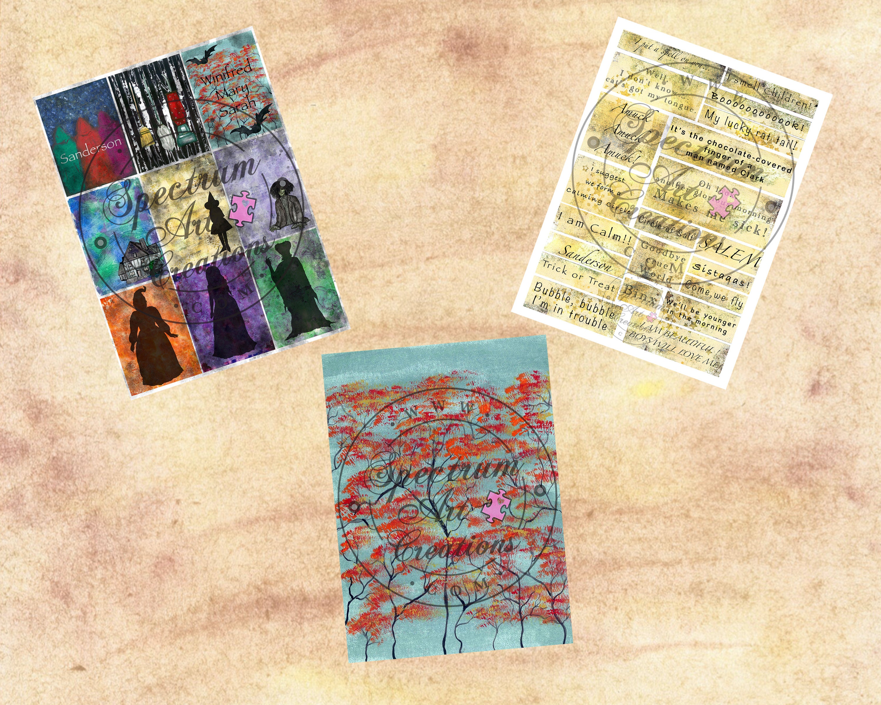 Hocus Pocus Digital Papers Printable Halloween Winifred - Etsy