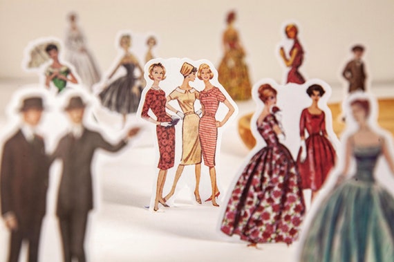 Vintage Fashion Sticker Pack. Each Pack Contains 40 Pieces. 5 - Etsy