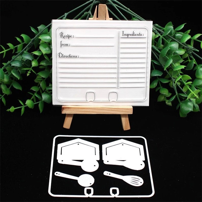 Recipe Memorydex Rolodex Stamp AND Metal Cutting Dies MD590 - Etsy