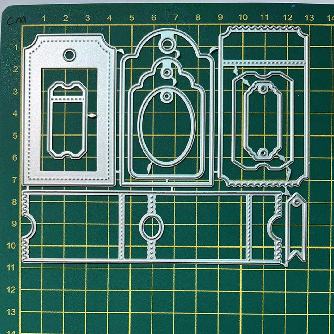 Label Tag Ticket Hanger Frame Cutting Die 10pcs/set MD641 - Etsy