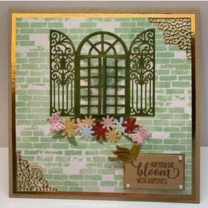 Window Flowers Bird Die Set MD639 - Etsy