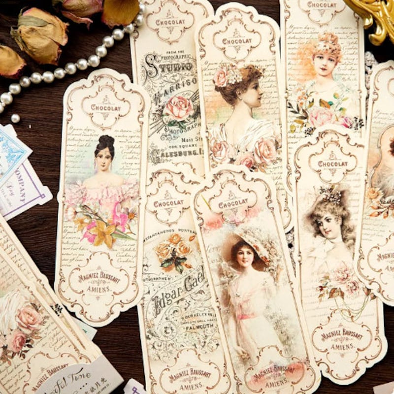Victorian Bookmarks - Etsy