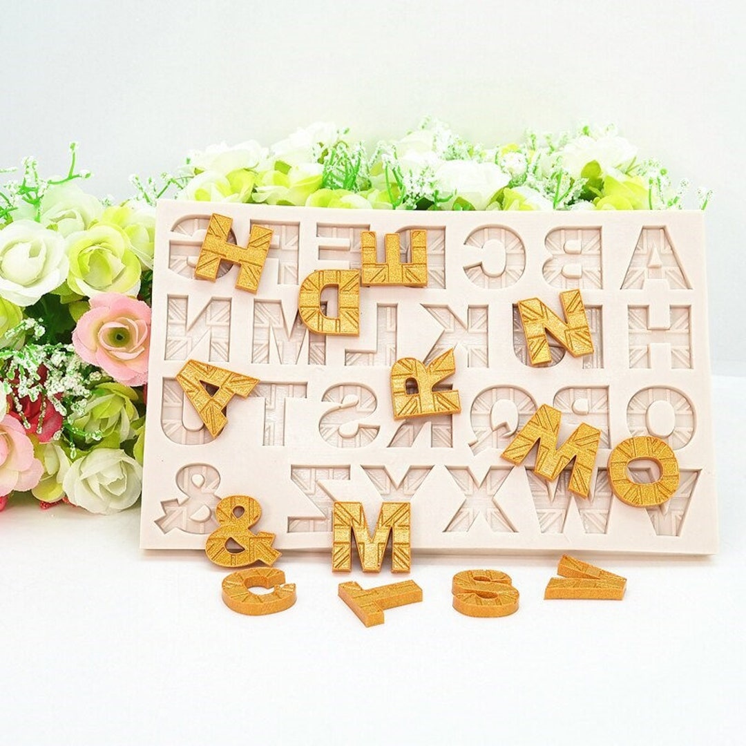26 Letter Resin Mold Alphabet Lace Casting Silicone Mold MOL222 - Etsy