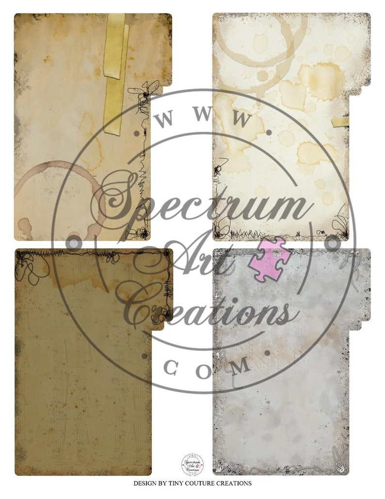 Neutral Index Cards Digital Downloads 6 Sheets - Etsy