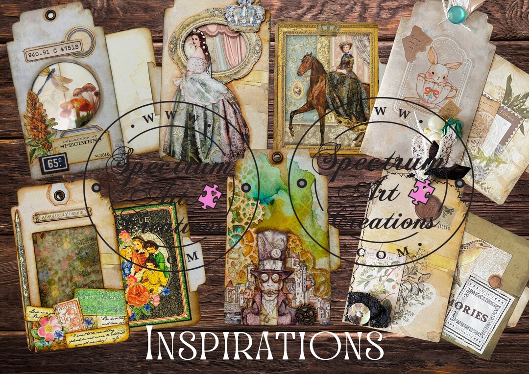 Neutral Jumbo Index Tag Pockets and Page Dividers. Digital Download. - Etsy