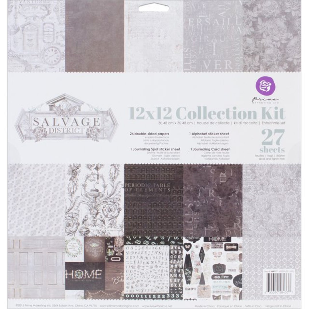 Prima Marketing 12 X 12 PAD Salvage District 655350589738 - Etsy