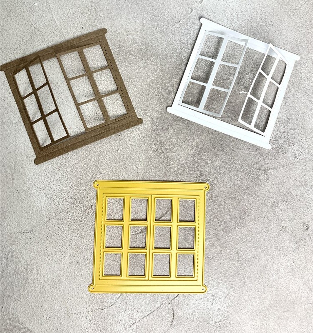 Metal Die Two Pane Window MD555 - Etsy