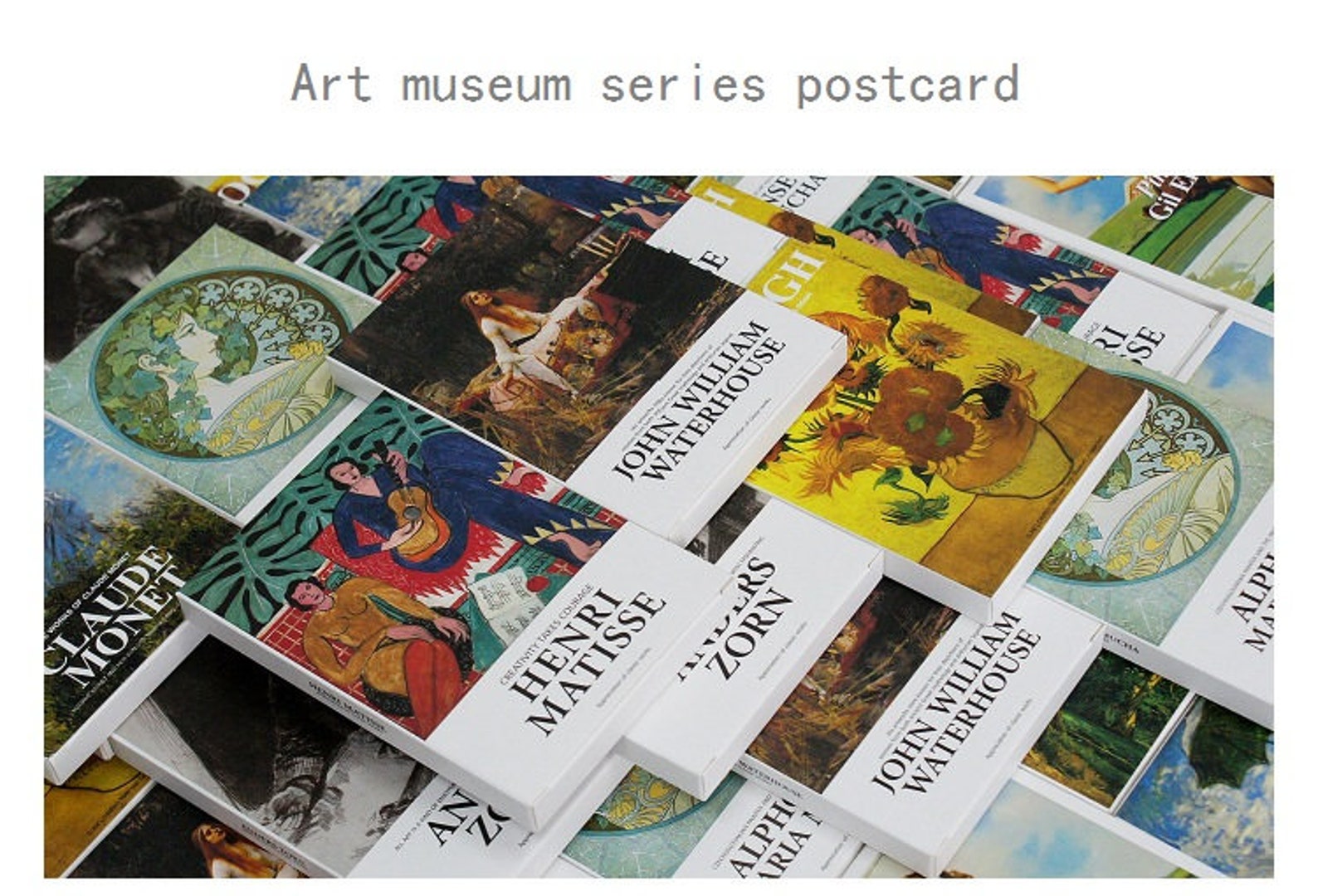 30 Postcards Art Museum Series Famous Artists English - Etsy