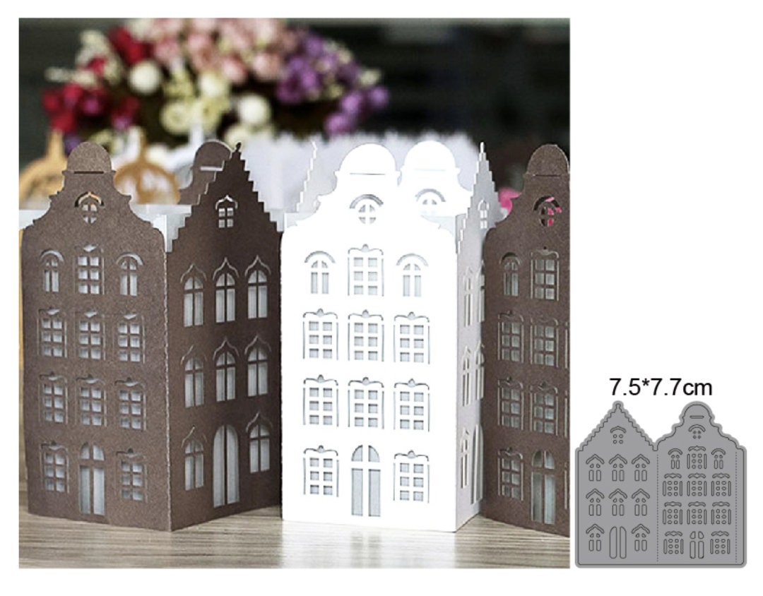 Mini Houses Metal Die Set. Full Die Measures 3 X 3 Inches. Item MD527 ...