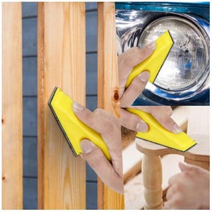 Small Sanding Block With 70pcs Sandpapers Auto Body Sander Woodworking ...