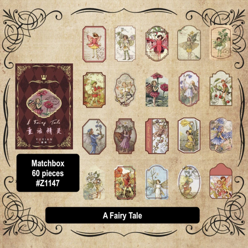 Matchbox Sticker 60 Piece Box - Etsy