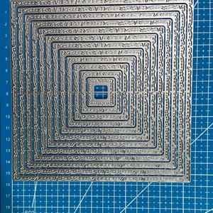 Deckled Edge Nested Square Die Set 12 Pcs. MD782 - Etsy