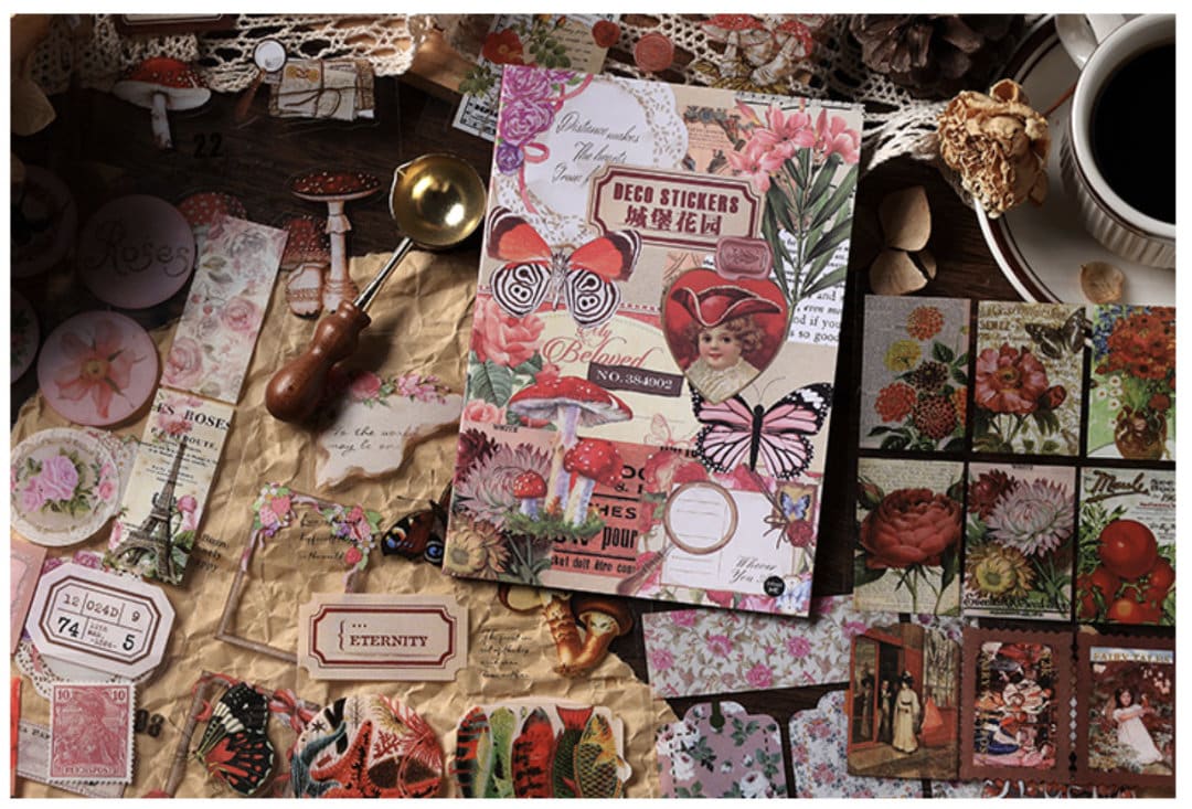 Sticker Book Washi Acetate Sheets Easy-peel Individual Stickers. E331 ...