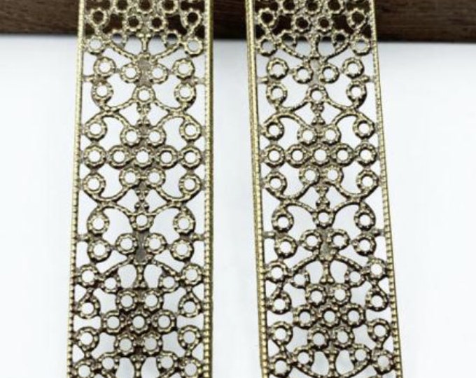 Stamped Metal Lace, Flexible, Filigree, Bendable - 9 1/2 Feet - Etsy
