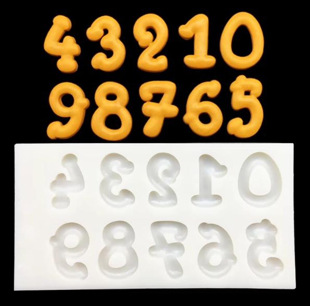 Numbers Mold - 2 Styles to Choose From MOL257- 258 - Etsy