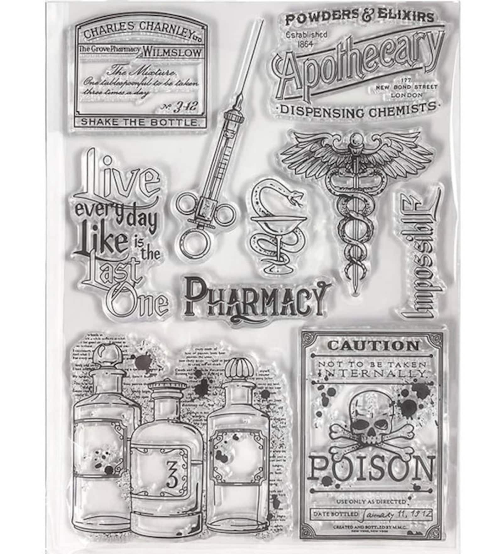 LABORATORY 2022 New CLEAR STAMP CAS93 - Etsy