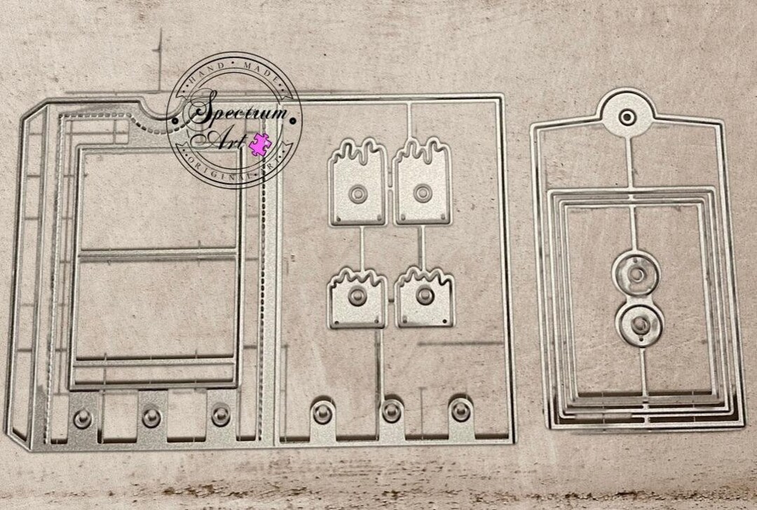VIDEO AVAILABLE Slider Pull Tab Die Set. Tag Insert Die Pocket Die ...