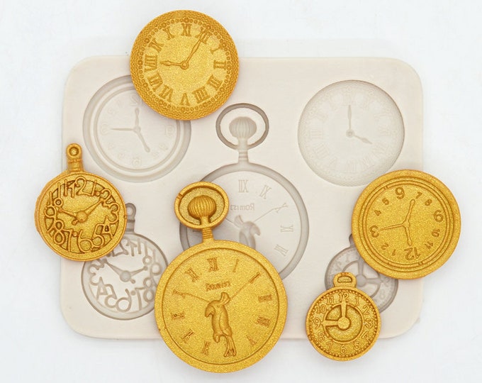 Silicone Mold ELISIAN CLOCKWORKS Redesign With Prima Clock Face Mould ...
