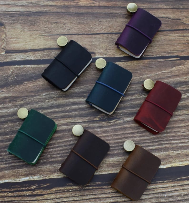 Leather Mini Notebook, Travelers Notebook, Sketch Book, Mini Journal ...