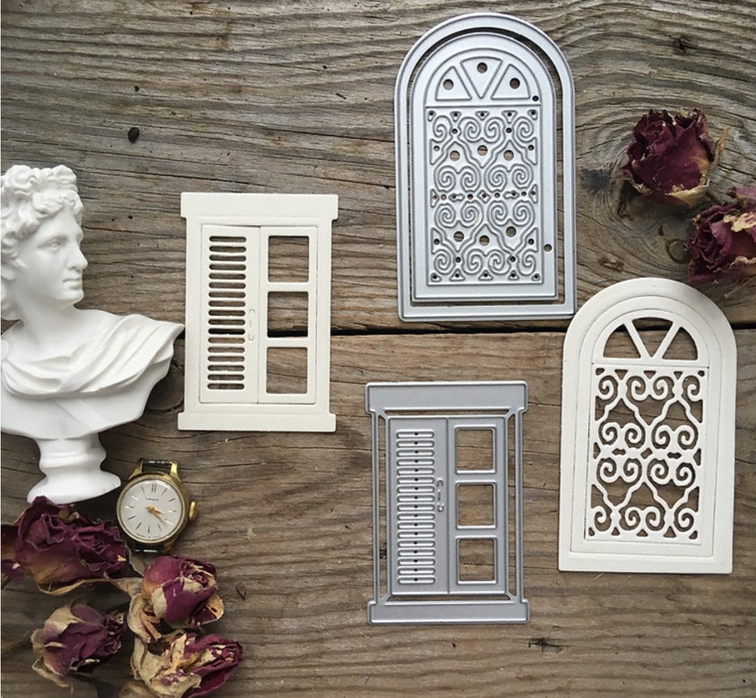 Metal Die - Windows. Set Includes 4 Pieces MD319 - Etsy