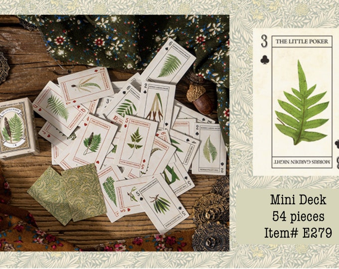 Mini Playing Card Deck. Each Set Includes 54 Cards and Decorative Box ...
