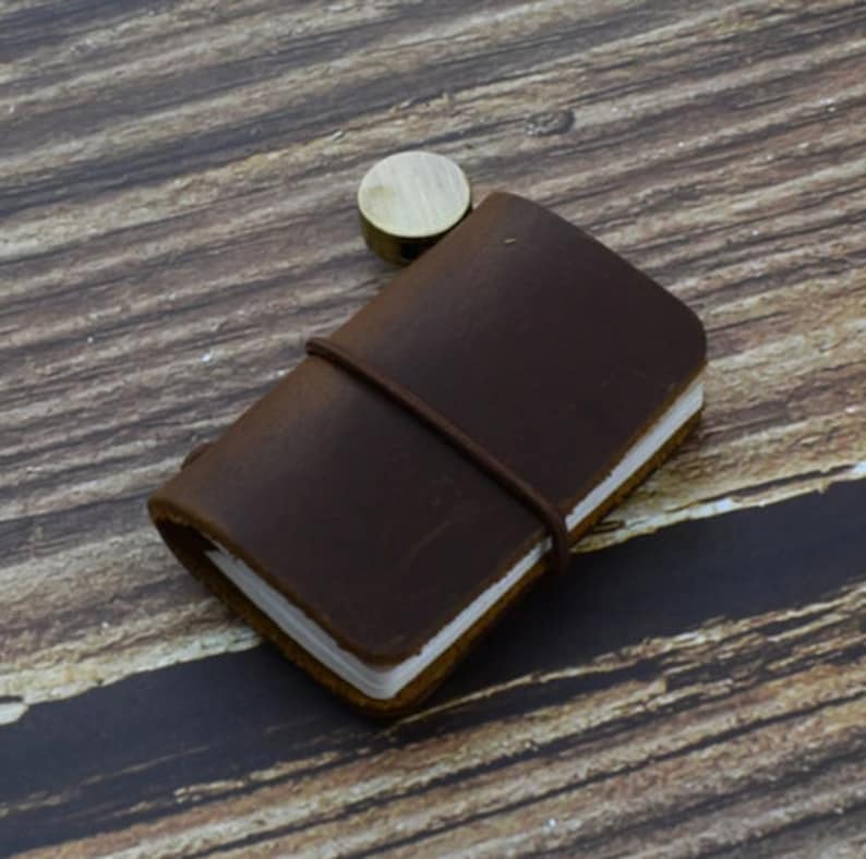 Leather Mini Notebook, Travelers Notebook, Sketch Book, Mini Journal ...