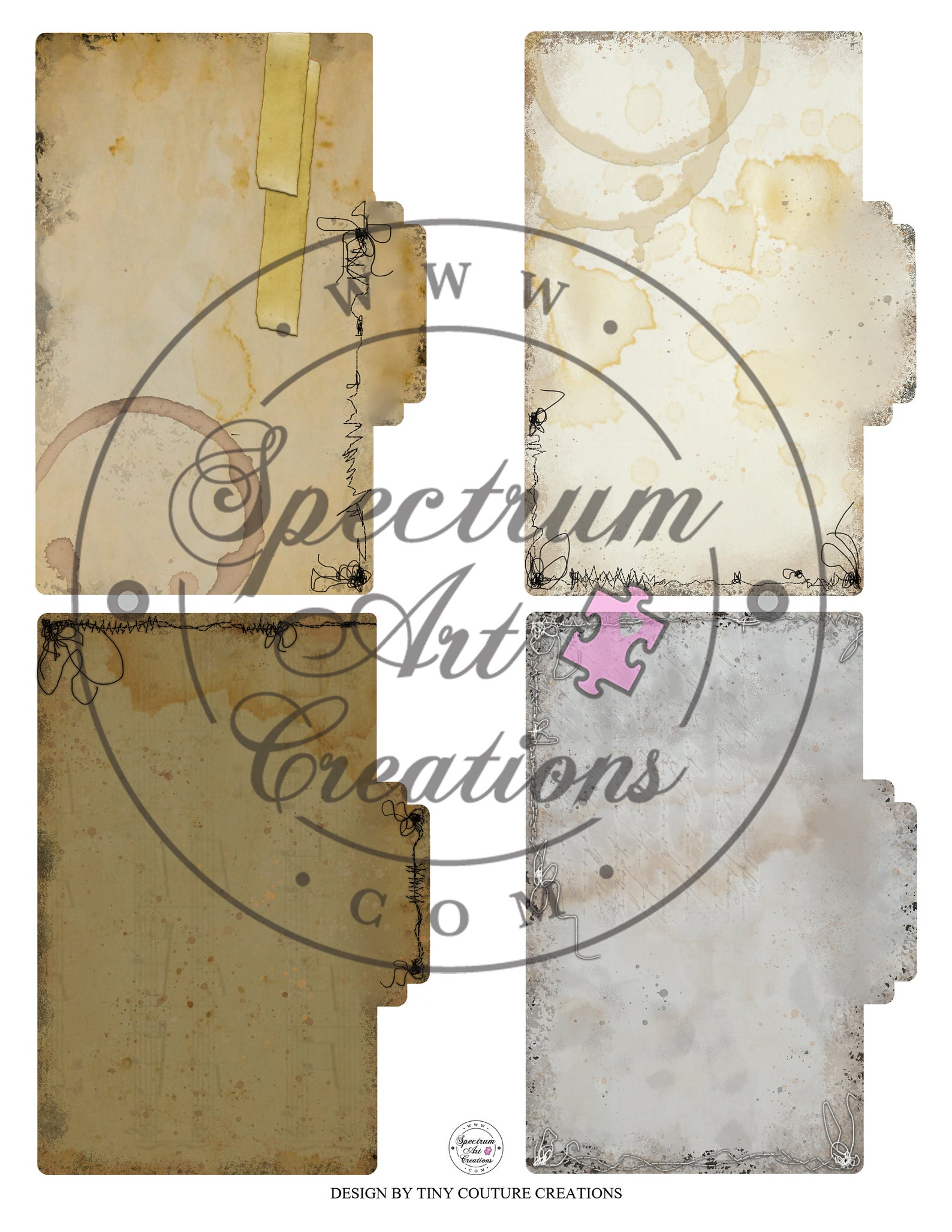 Neutral Index Cards Digital Downloads 6 Sheets - Etsy