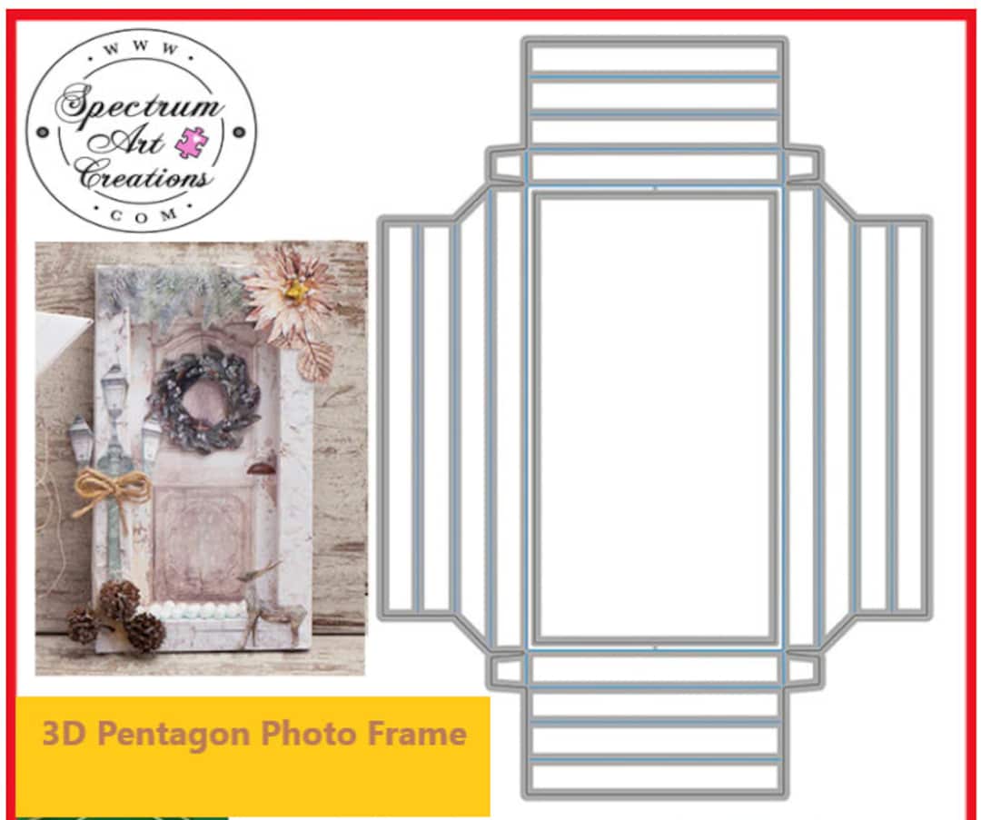 3D Rectangle Photo Frame Scrapbook Die Metal Cutting Die MD620 - Etsy