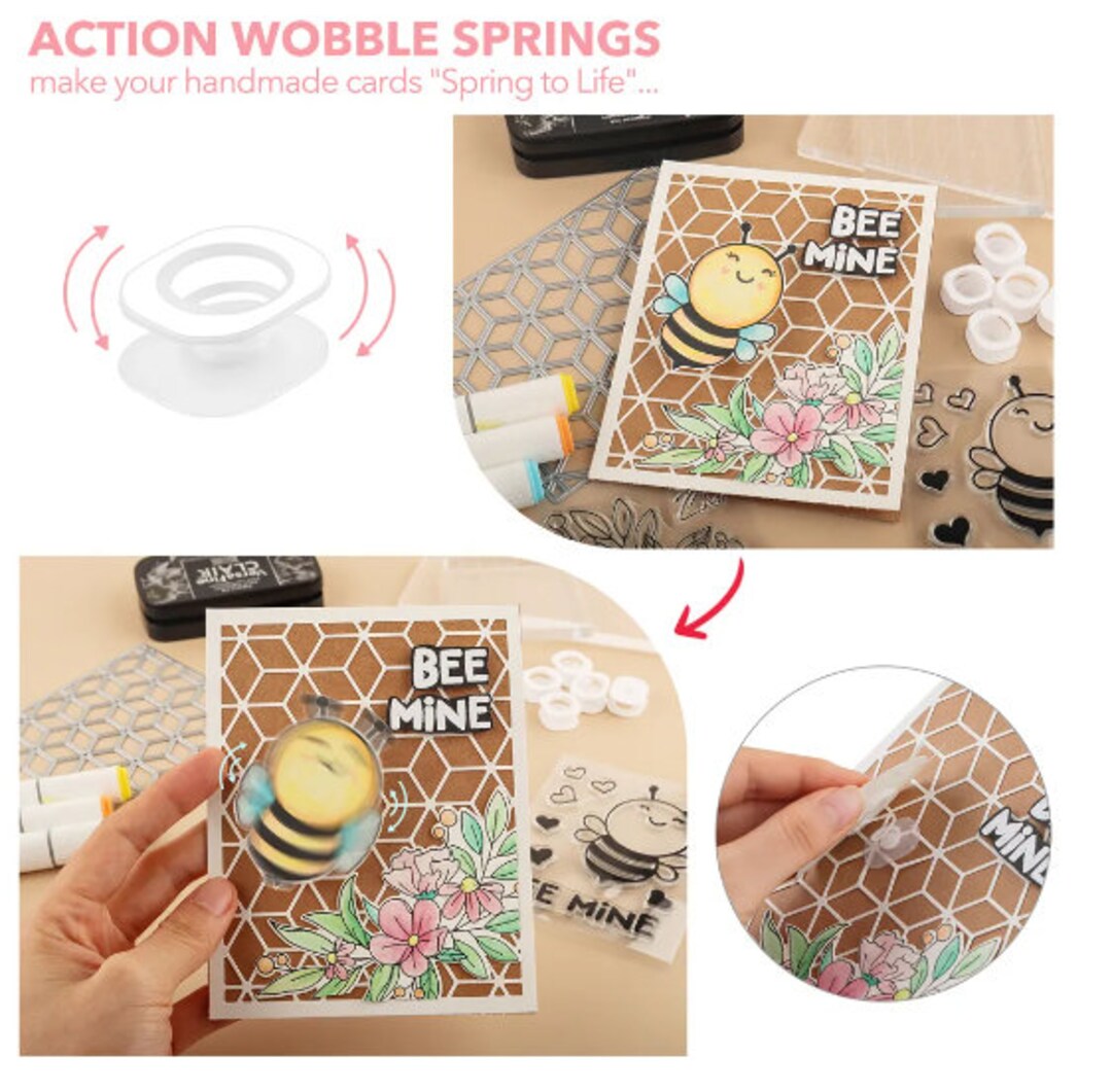 Action Wobbles Set Self-adhesive Mini Wobble Springs - Etsy