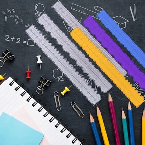 Deckled Edge Ruler Metal Cutting Dies 3 Styles MD618 - Etsy