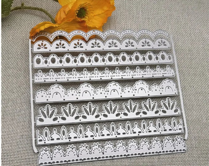 Lace Border Cutting Dies 8pc MD785 - Etsy