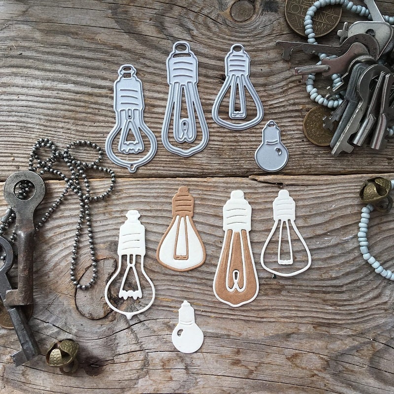 Metal Die - Vintage Light Bulbs. Set Includes 4 Dies MD548 - Etsy