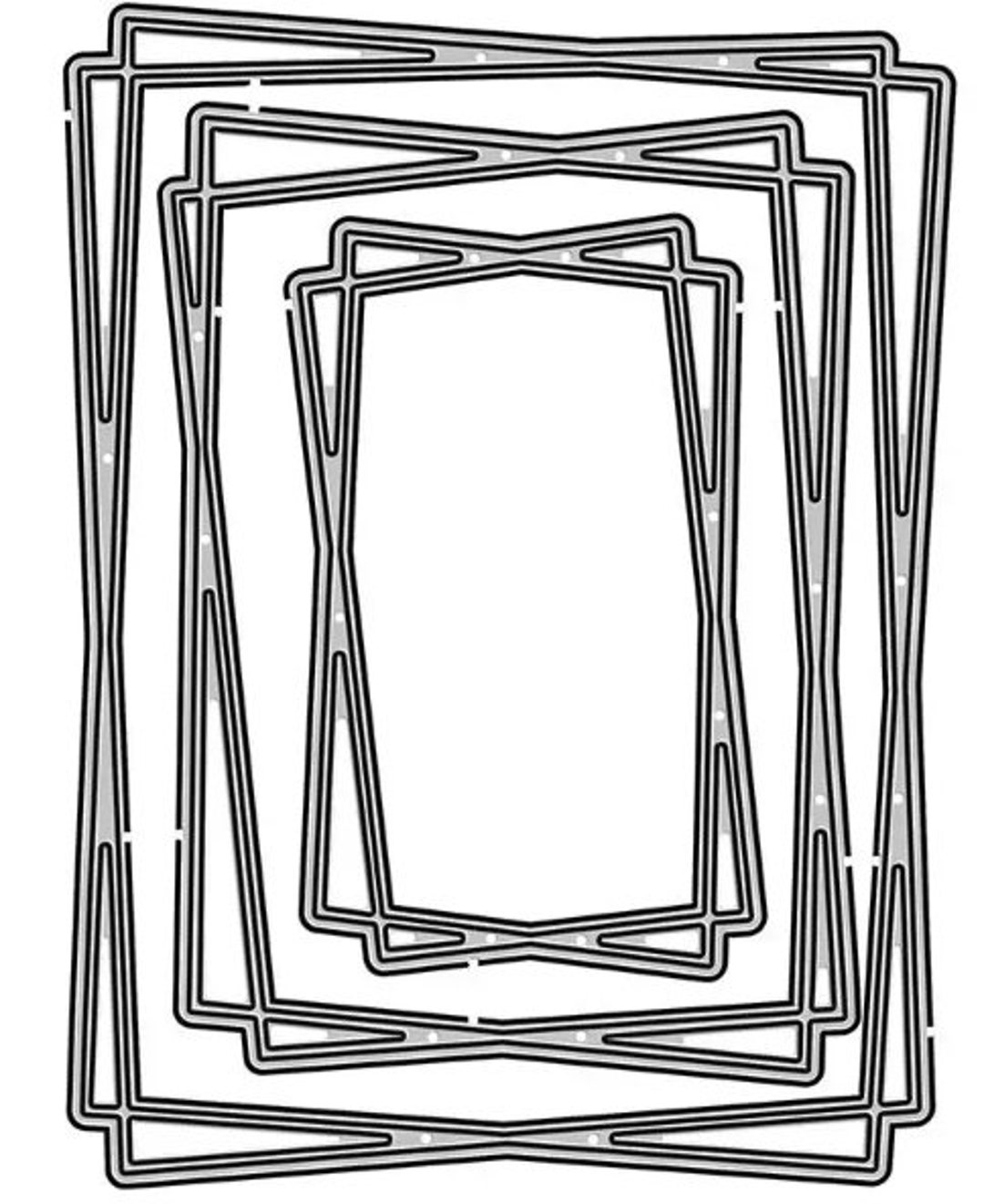 Overlapping Irregular Framework Cutting Die Set MD849 - Etsy