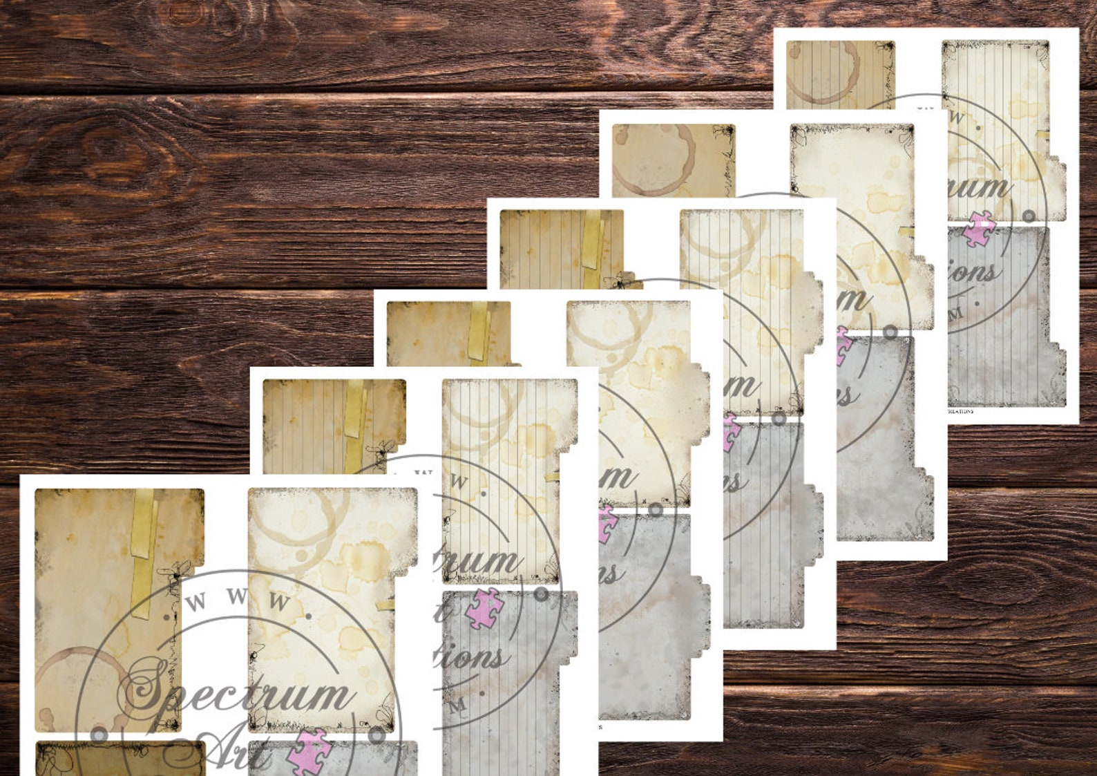 Neutral Index Cards Digital Downloads 6 Sheets - Etsy